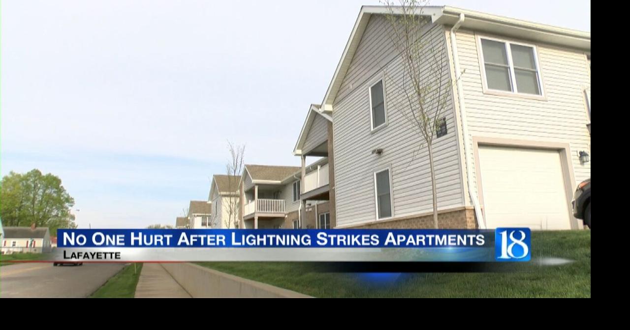 No one hurt after lightning strikes Lafayette apartment buildings ...