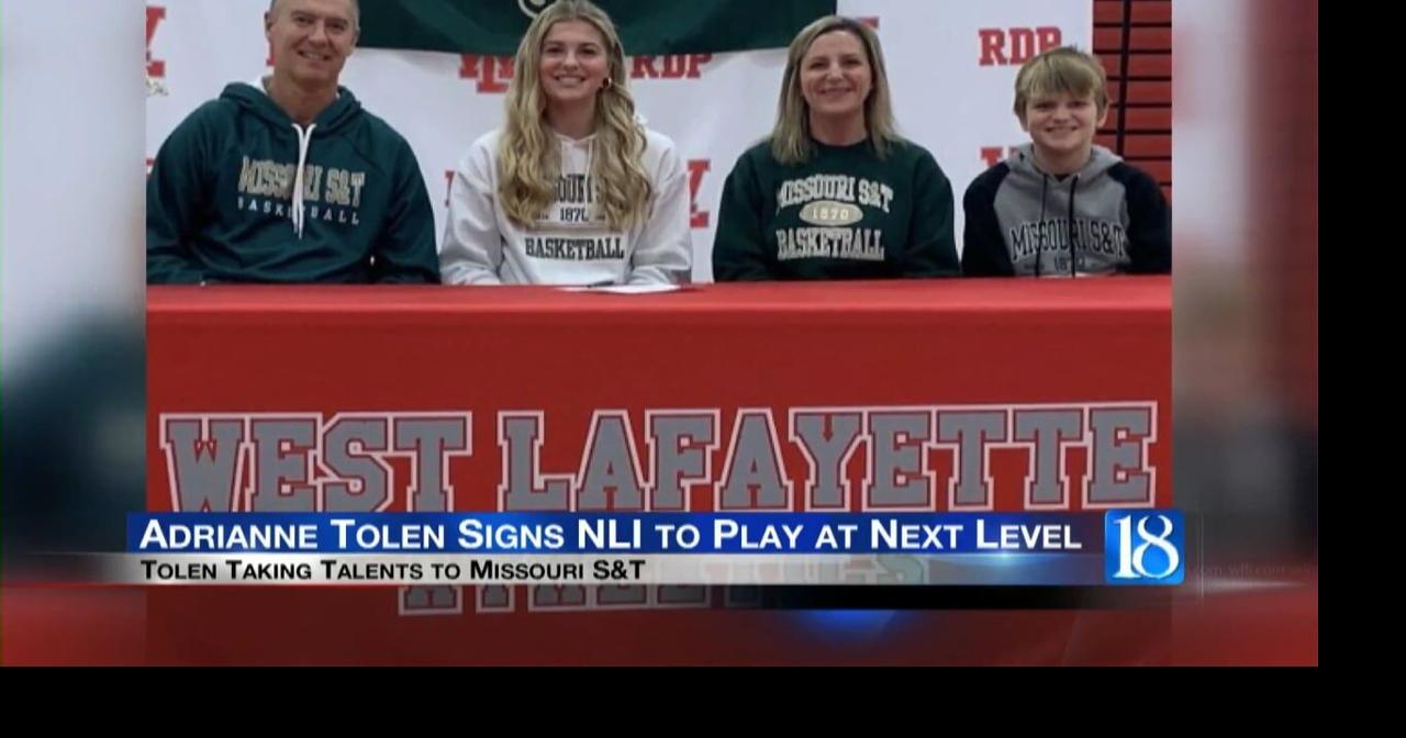Tolen just signed her national letter of intent to play at Missouri S ...
