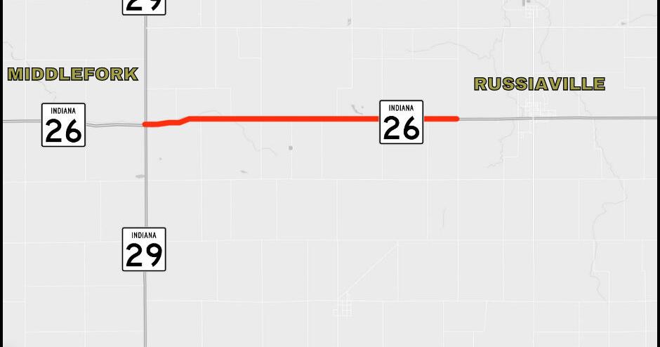 State Road 26 to Close Due to Reconstruction | Local | wlfi.com