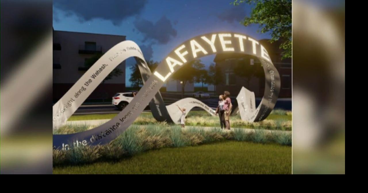 Lafayette celebrates 200 years with $500,000 sculpture | Video | wlfi.com
