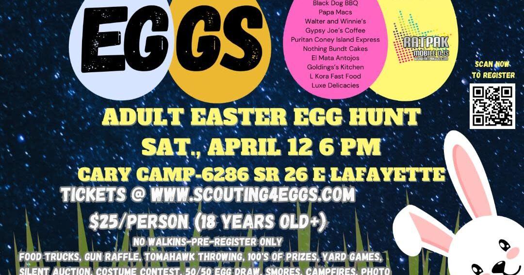7th Annual Scouting For Eggs Adult Easter Egg Hunt | Local | wlfi.com