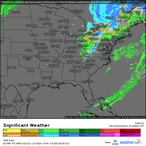 March 29, 12:15 AM Weather Forecast Update-Rain & Storms Ahead with ...
