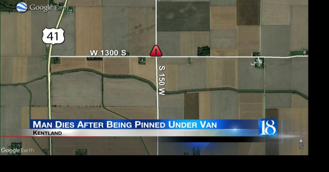 Man pinned under van, dies at scene | Video | wlfi.com