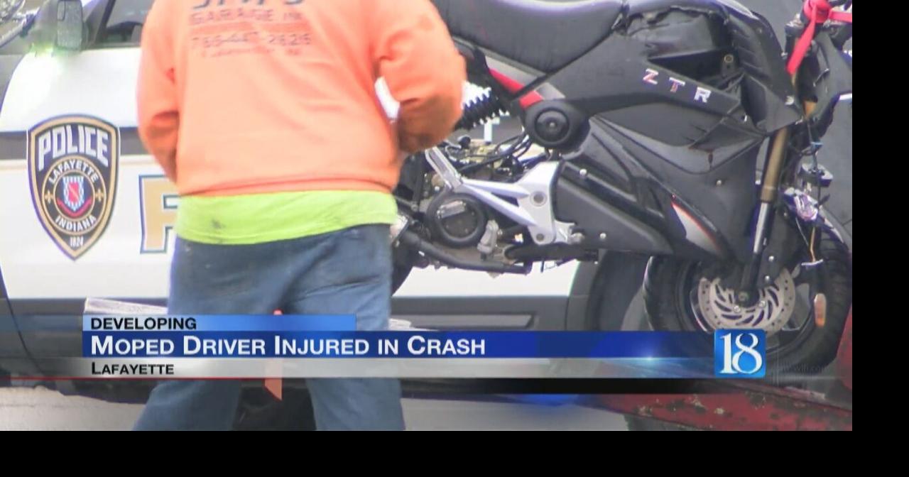 Moped driver injured in a crash | Archive | wlfi.com