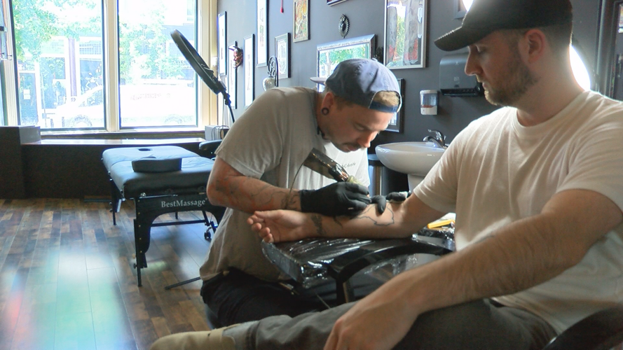 Operation Ink flash tattoo event raising supplies for Almost Home ...