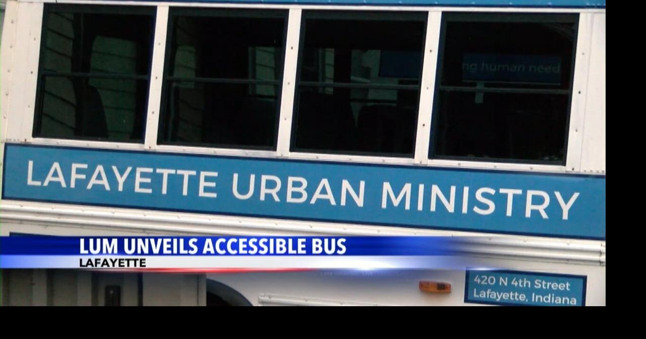 New accessible bus to aid homeless in Lafayette gets unveiled | News ...