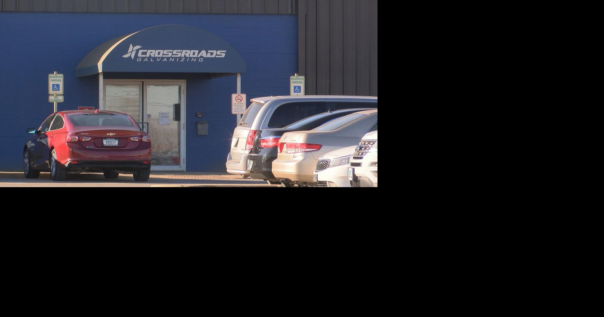 Worker hospitalized after leg pinned under forklift at Crossroads ...