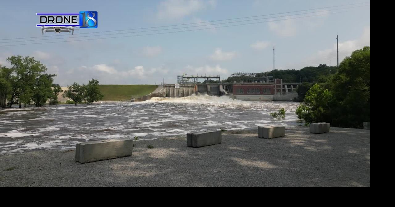 BONUS DRONE FOOTAGE: Oakdale Dam reached high water levels following ...