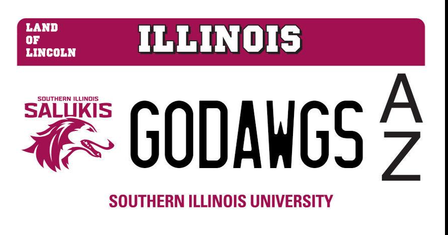 New SIU Carbondale license plates become available in Illinois | News ...