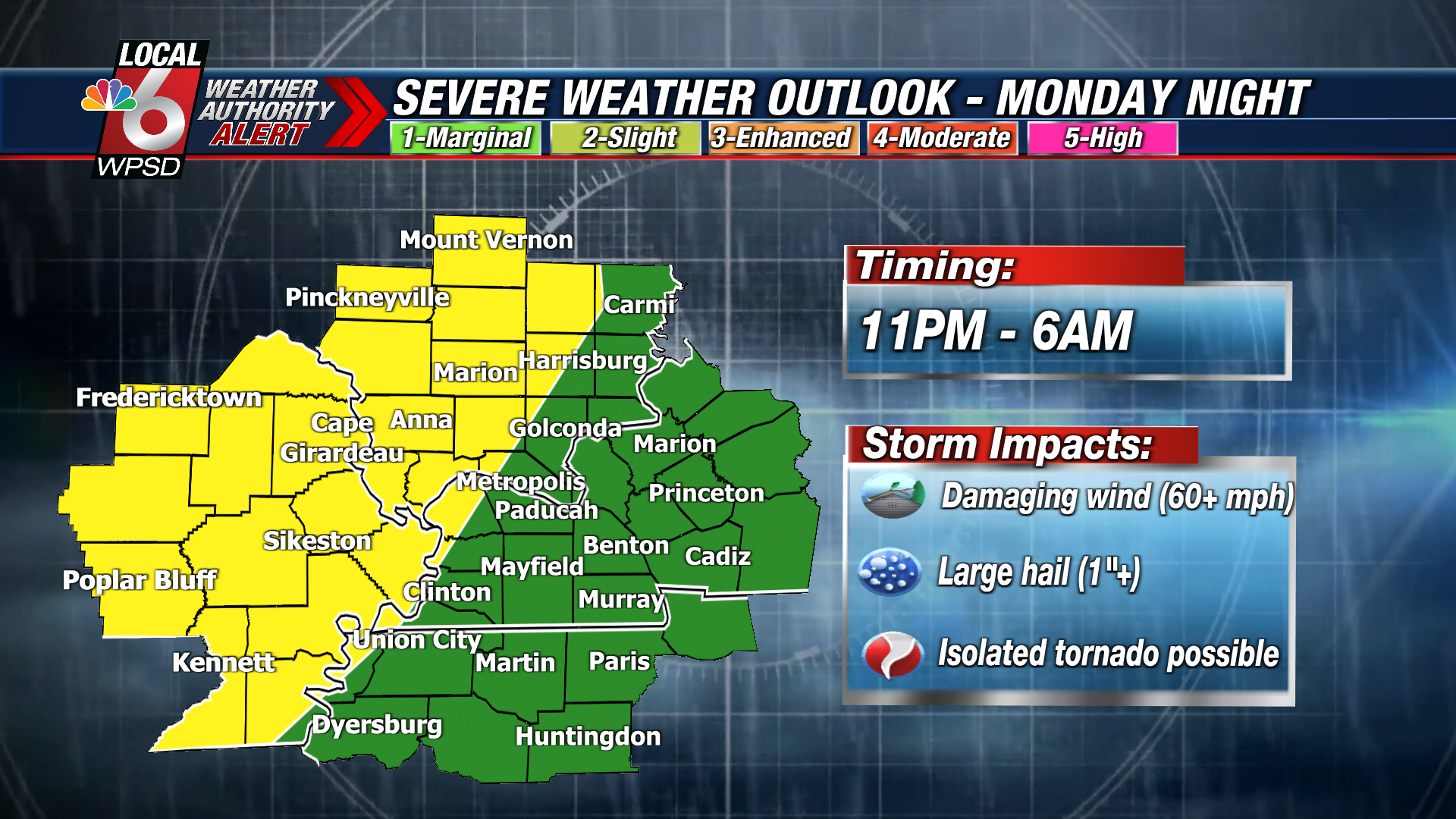 Weather Authority Alert for late Monday night into Tuesday...more ...