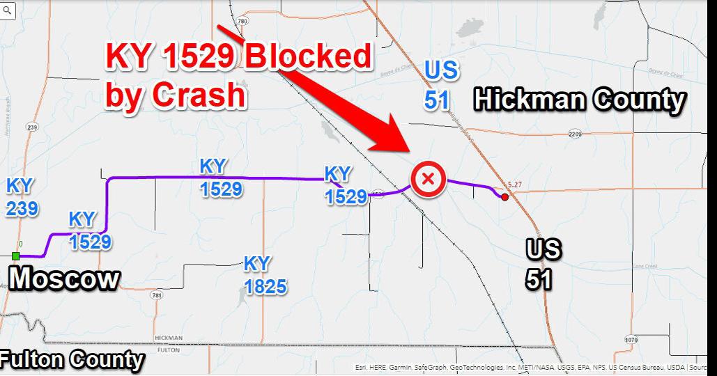 KY 1529 reopens in southern Hickman County, Kentucky, after crews clear ...