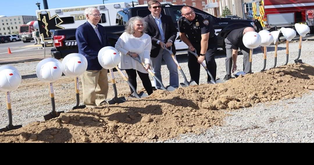 Mayfield breaks ground on new city hall, police headquarters during ...