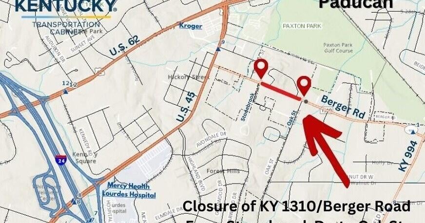 KYTC: Section of Berger Road in Paducah to close next week | News ...