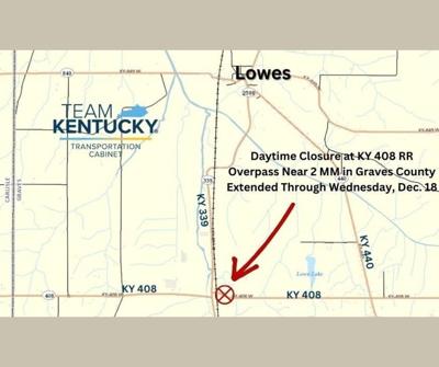 KYTC: Graves County railroad overpass closure to continue through ...