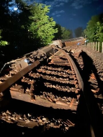 No threat of hazardous materials at train derailment, GCSO confirms ...