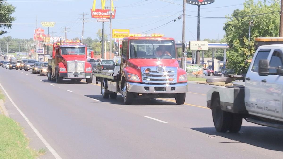 Tow truck funeral procession given for local driver | News | WPSD Local 6