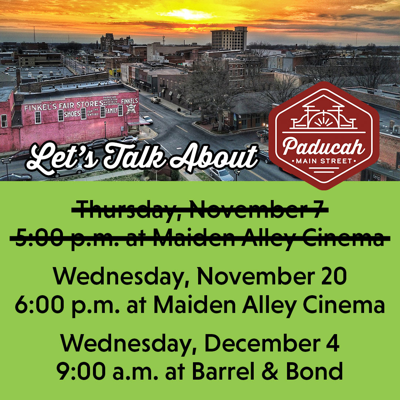 City to hold second of three meetings regarding Paducah Main Street ...