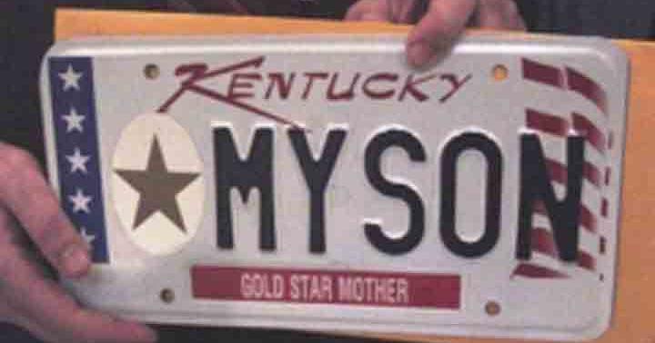 ‘Gold Star’ license plates now available for siblings | News | WPSD Local 6