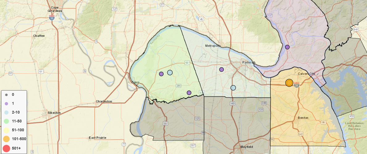 Downed utility poles cause outage in Marshall County | News | WPSD Local 6
