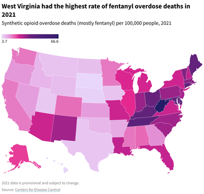 Tennessee and Kentucky saw 3rd and 4th highest rates of fatal overdose ...
