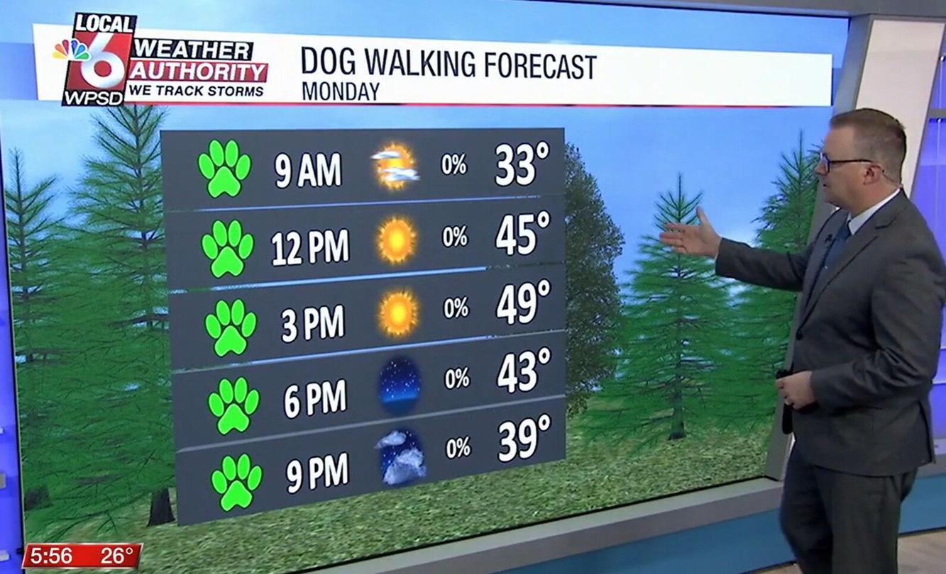 Dog walking forecast 1.12.26 | News | WPSD Local 6