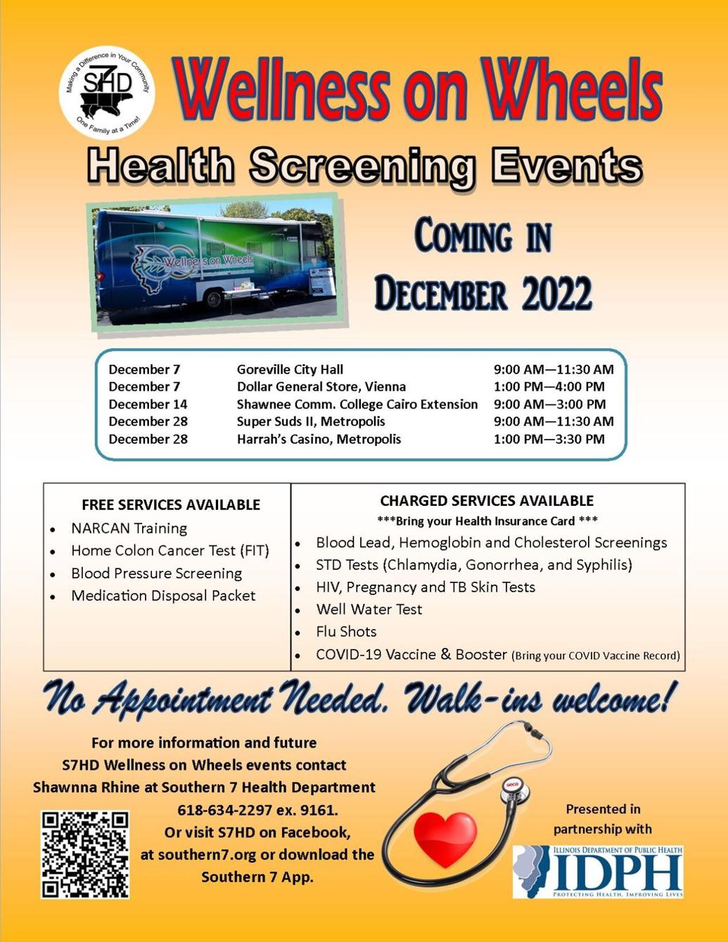 Southern 7 Health Department announces December's mobile clinic ...