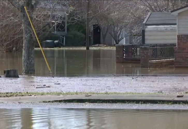 Obion River rises, flooding small town of Rives, Tennessee | News ...