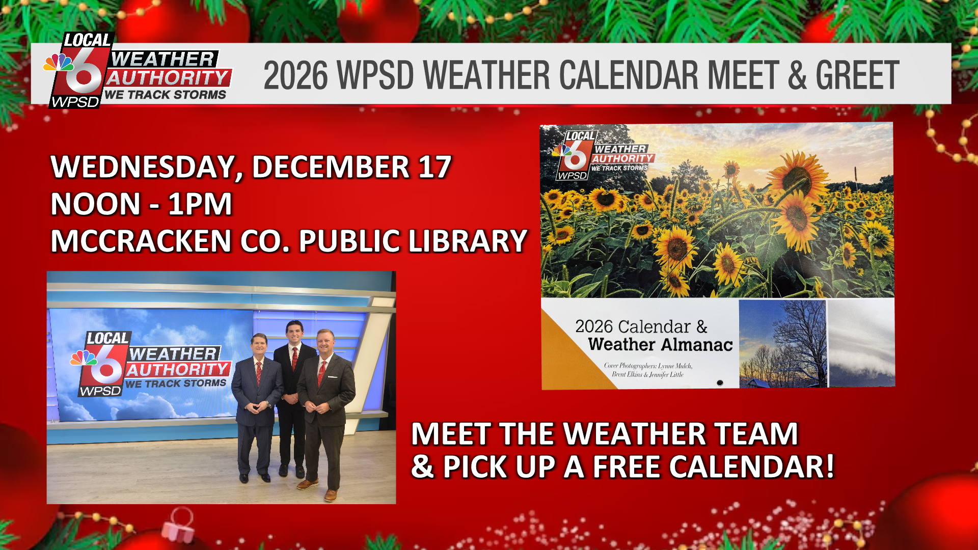 WPSD's 2026 Weather Calendars available at local libraries | Newsletter ...