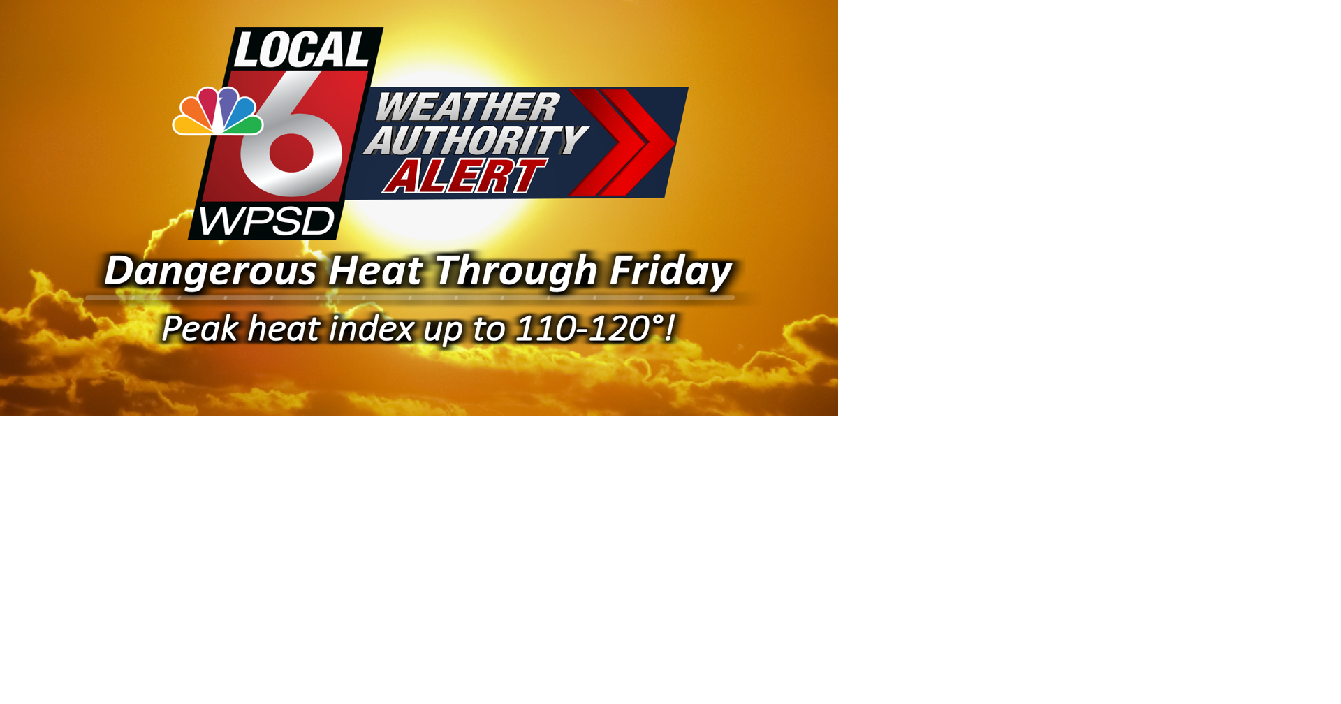 Weather Authority Alert through Saturday for dangerous heat & humidity ...