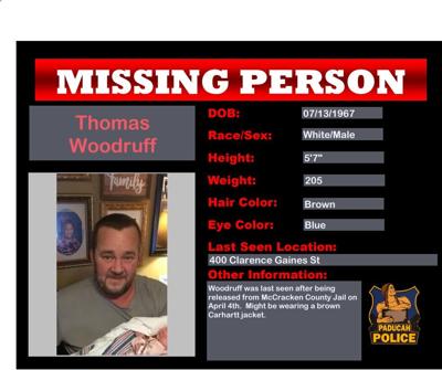 Paducah Police Department searching for missing man Thomas Woodruff ...
