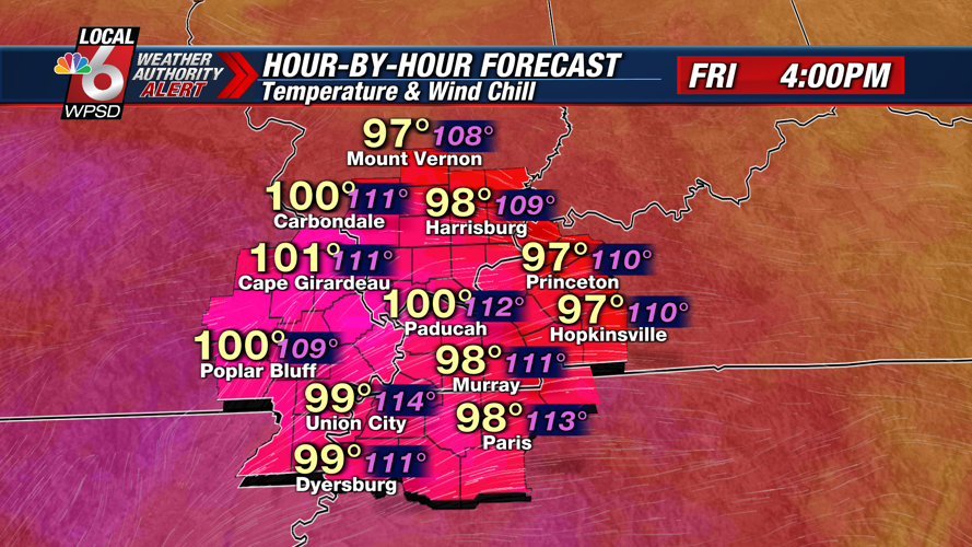 Weather Authority Alert for dangerous heat and possible severe storms ...