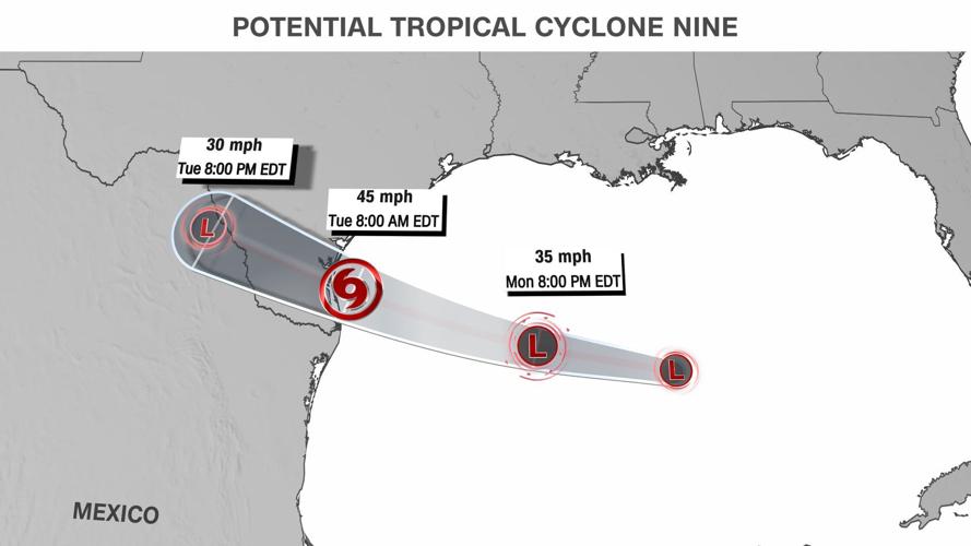 Texas under tropical storm warning for storm expected Tuesday morning ...