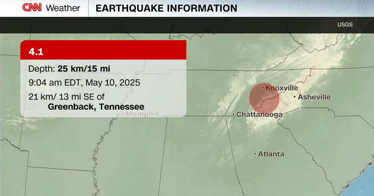 Mild earthquake in Tennessee felt across the Southeast | News | WPSD ...