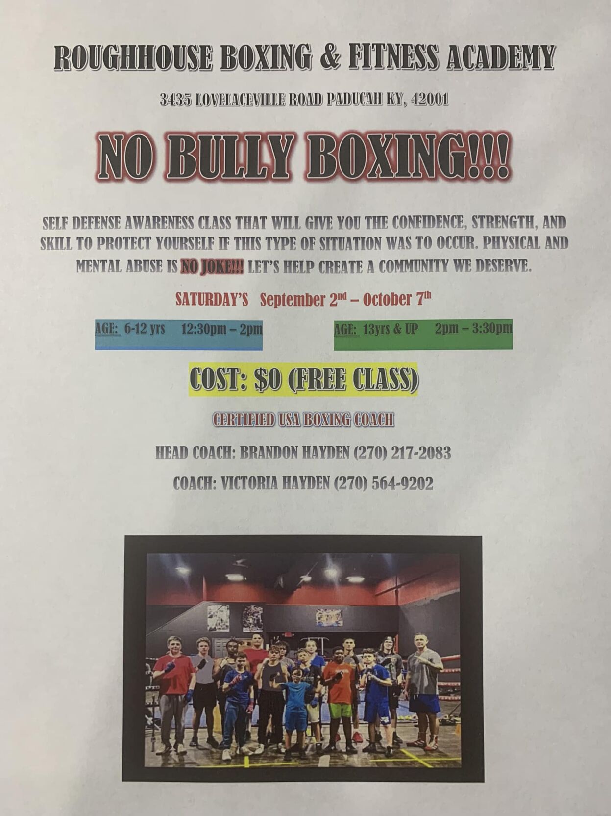 Local boxing studio offering free 'No Bully Boxing' classes | | WPSD ...