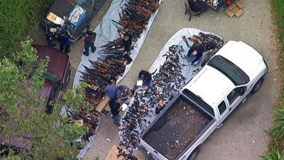 More than 1,000 guns seized from a home in upscale neighborhood of LA ...