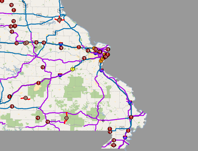 Road conditions in the Local 6 region | News | WPSD Local 6