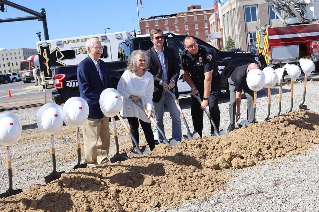Mayfield breaks ground on new city hall, police headquarters during ...