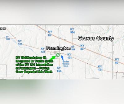 KYTC reopens intersection at KY 564/KY 121 in Graves County | News ...