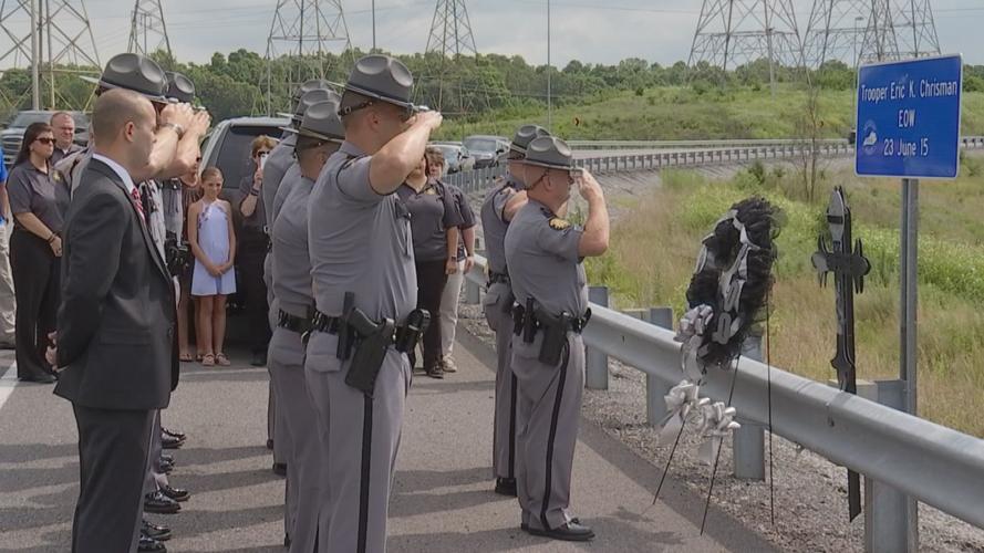 KSP Post 1 honors fallen trooper Eric Chrisman 3 years after deadly ...