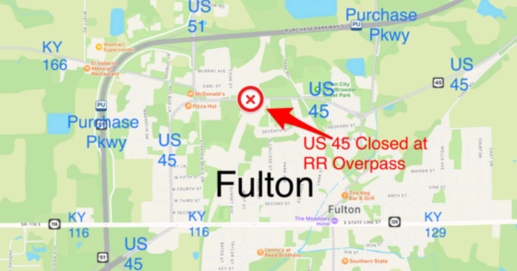 North Highland Drive in Fulton closed due to large pothole in overpass ...