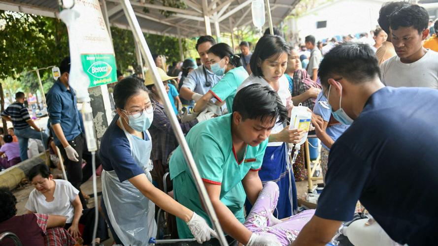 Many feared dead as powerful 7.7-magnitude quake hits Myanmar with ... Many feared dead as powerful 7.7-magnitude quake hits Myanmar with ...