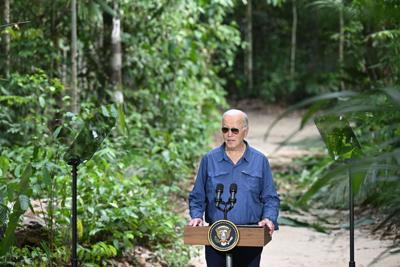 Biden makes first presidential visit to the Amazon as incoming Trump ...