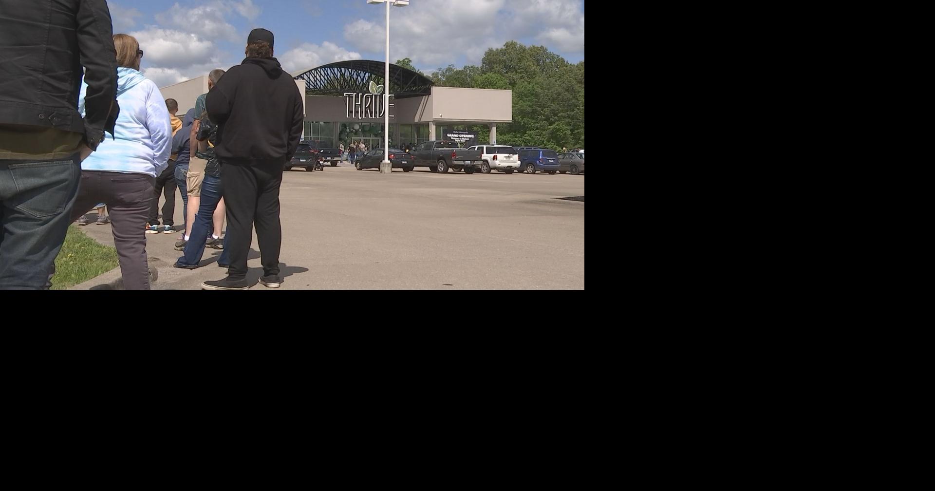 Dozens line up for grand opening of first marijuana dispensary in ...