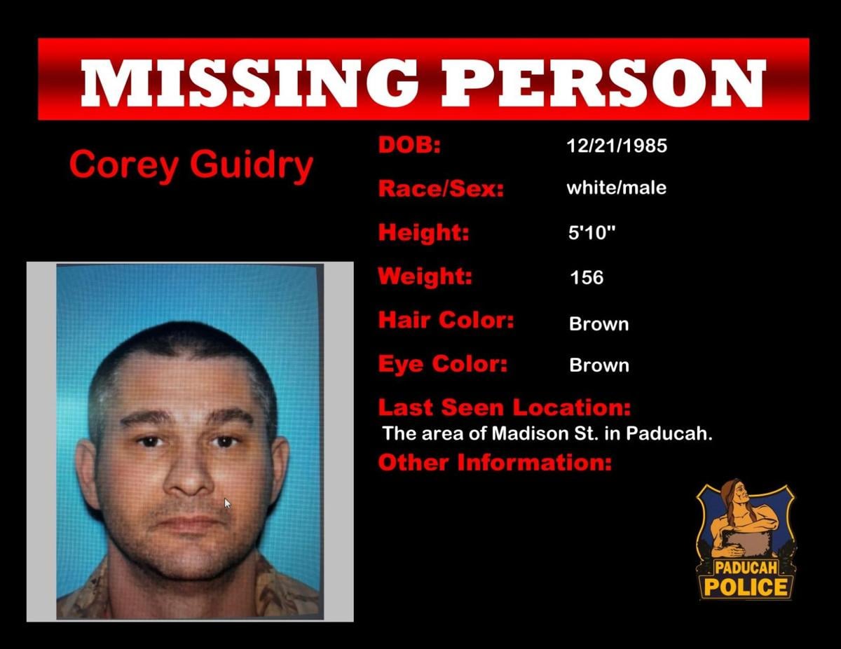 Paducah PD requests assistance locating Corey Guidry | News | WPSD Local 6
