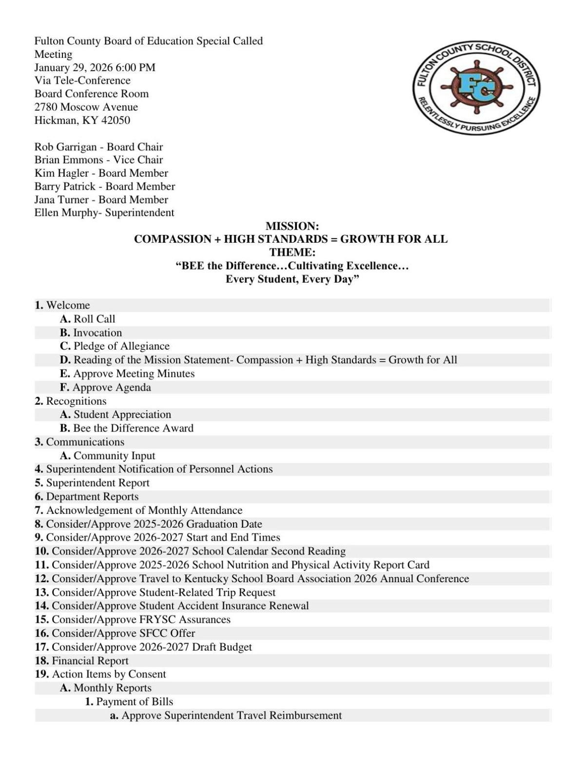 Fulton County Board of Education to hold Thursday meeting | Community ...