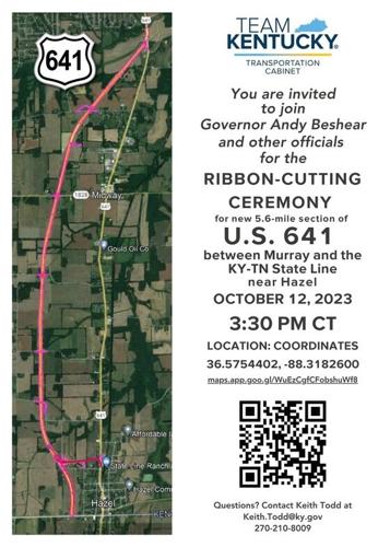 Public invited to ribbon-cutting ceremony for new section of U.S. 641 ...