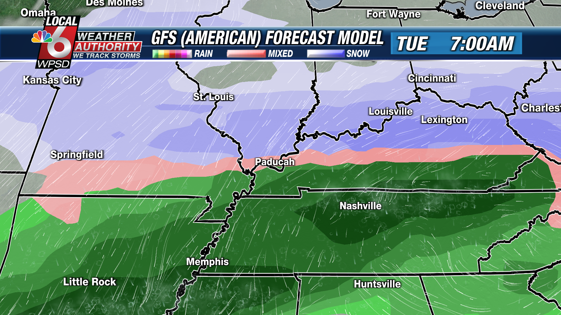 Potential for winter weather impacts early next week | News | WPSD Local 6
