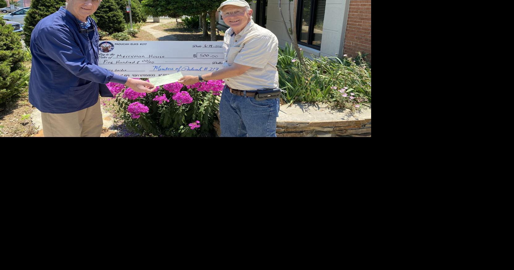 Merryman House receives donation from Paducah Elks Lodge | News | WPSD ...