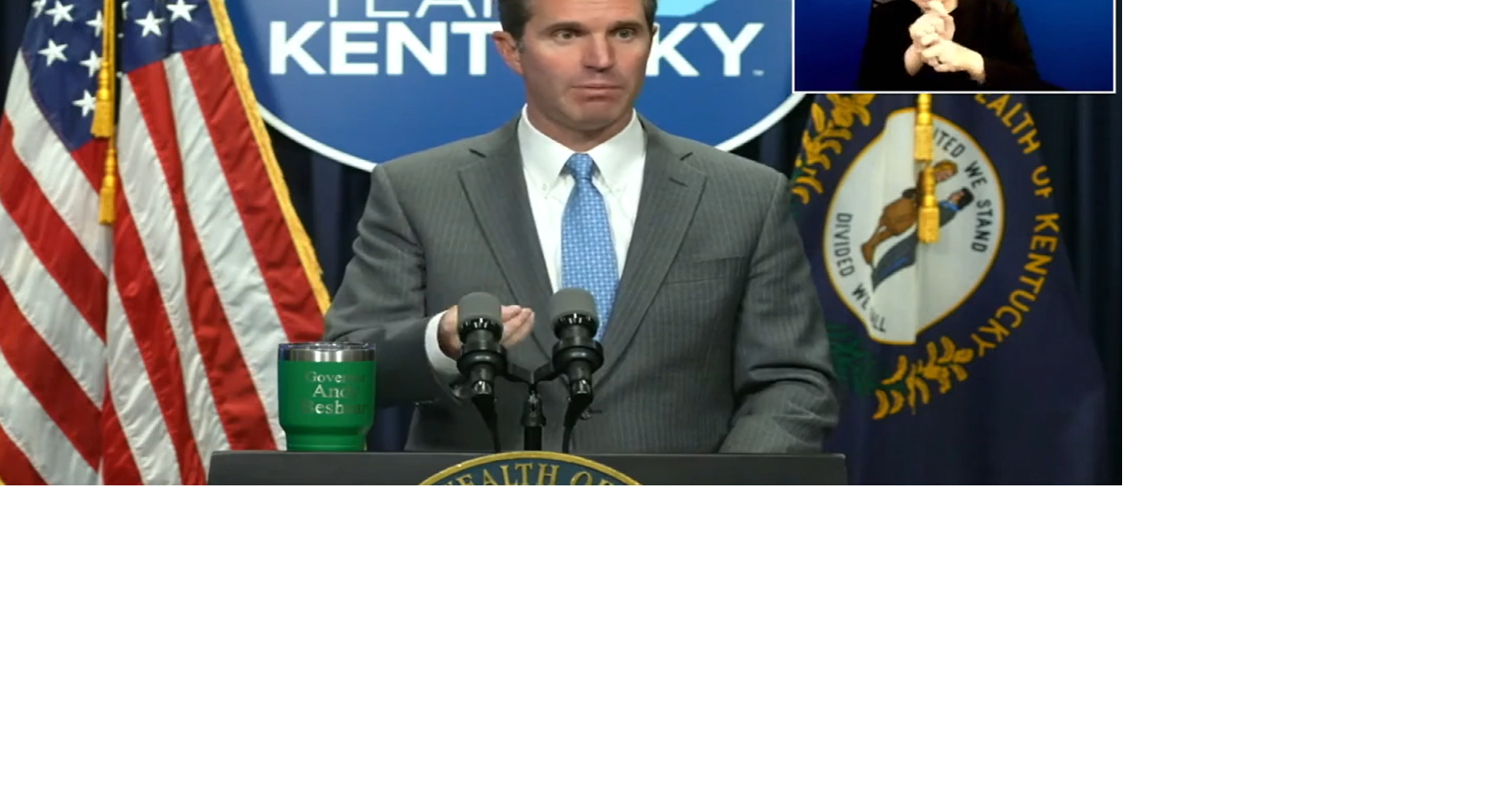 'It's not red versus blue': Beshear signs executive order legalizing ...