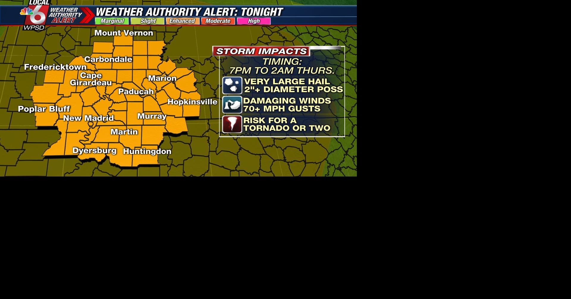 Weather Authority Alert activated | | WPSD Local 6